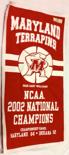 Maryland Terrapins 2002 NCAA National Championship Banner | eBay