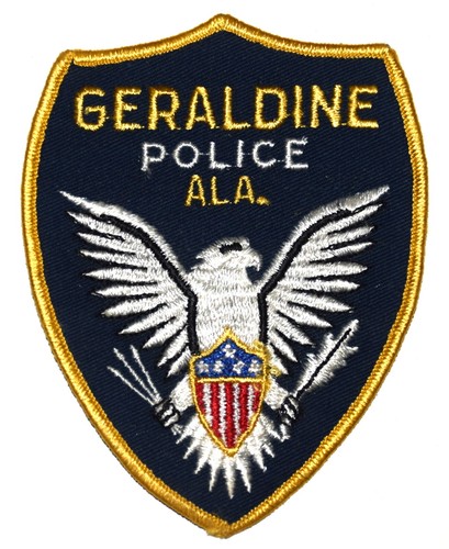 GERALDINE ALABAMA AL Sheriff Police Patch EAGLE ARROWS FEATHER VINTAGE ...