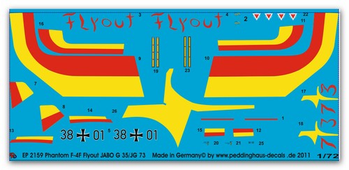 Peddinghaus Decals 1/72 2159 Phantom F-4F Flyout Jabo 35/JG 73 Pferdsfeld | eBay