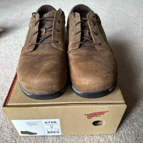 RED WING COMFORTPRO MEN'S SAFETY TOE SHOES OXFORDS SIZE 11D 6708 Ret ...