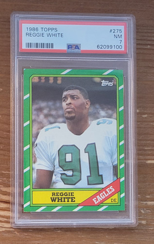 1986 Topps #275 Reggie White Rookie PSA 7 Philadelphia Eagles (UCSC_E ...