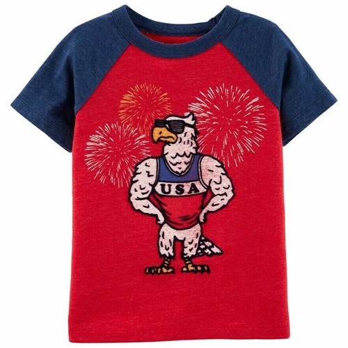 OshKosh B'gosh Patriotic USA Eagle T Shirt Top Infant Baby Boy Size 6 ...