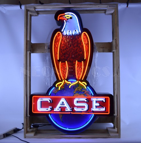 Huge Case Eagle Old Abe Neon sign CaseIH Farm Tractor barn wall lamp ...