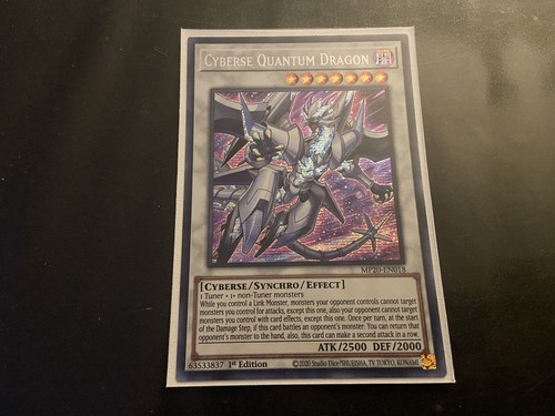 Cyberse Quantum Dragon Secret Rare 1st Edition MP20-EN018 | eBay