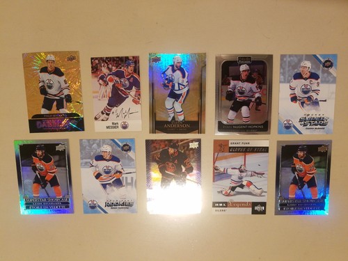 10 Cool Edmonton Oilers Cards W Inserts RC Vintage Foils McDavid ...