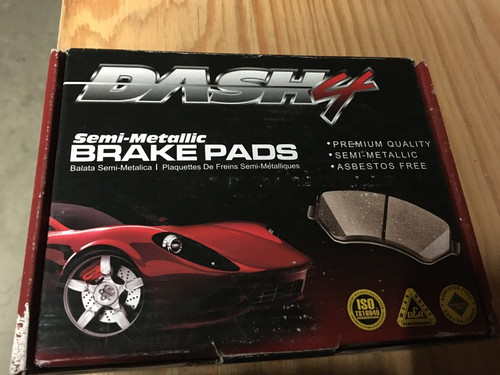 Semi-Metallic Disc Brake Pad Set-Dash4 Pads Front Dash 4 Brake MD1083 ...