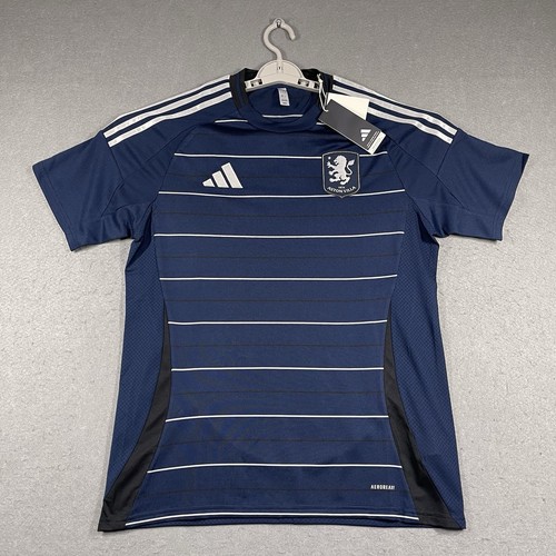 Aston Villa Jersey Mens Large Navy Blue Adidas Third Kit Striped 2024 ...