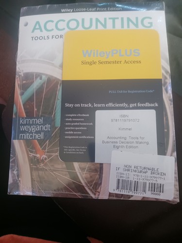 Accounting: Tools for Business Decision - Ring-bound, by Kimmel Paul D ...