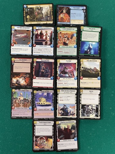 COMPLETE SET Twilight of The Republic Common Uncommon + Bases Leaders ...