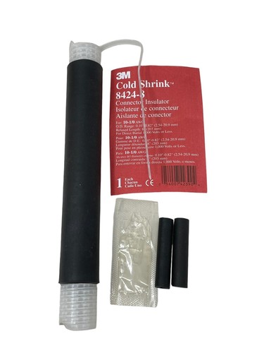 3M 8424-8 8" Cold Shrink Connector Insulator 10 - 1/0 AWG OD range 0.10 ...