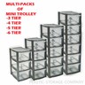 Plastic Storage Drawers Tower Unit Desktop Home Bathroom School ...