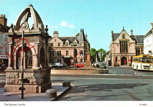 Picture Postcard::Huntly, the Square [Dennis] | eBay