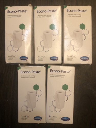 5-HARTMANN ECONO-PASTE 47300000 Comforting Paste Bandage 3 x 10 Yds Lot ...