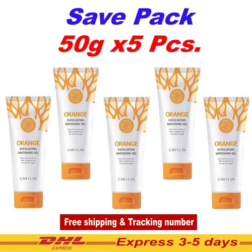 5x50g GMEELAN Orange Exfoliating Gel Scrub Face Body Peel Old Horniness ...