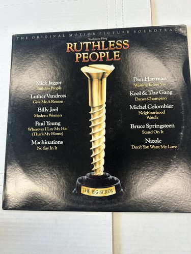 RUTHLESS PEOPLE ORIGINAL MOTION PICTURE SOUNDTRACK VINYL LP BRUCE EPIC ...