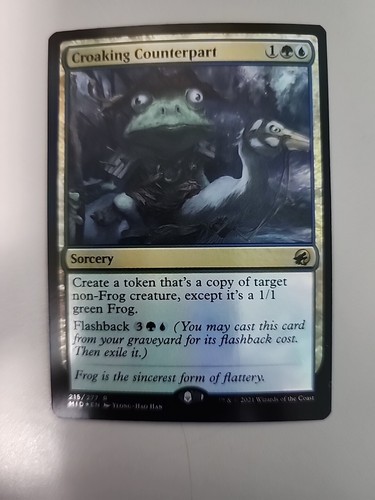 MTG Croaking Counterpart Innistrad: Midnight Hunt 215/277 Foil Rare | eBay