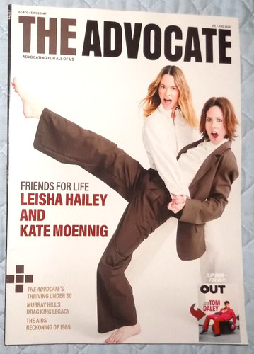 TOM DALEY - OUT/LEISHA HAILEY & KATE MOENING - THE ADVOCATE MAGAZINE | eBay