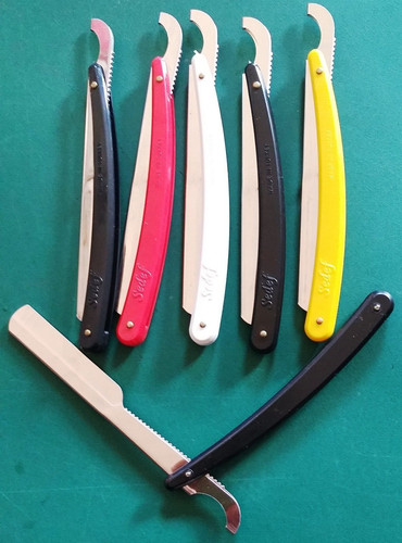 Lot of 6 Turkish Cut Throat Razor - Straight Modern Shaving Shavette ...