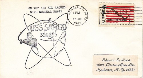 1969 USS SARGO SUBMARINE SSN-583 - US NAVY SHIP COVER | eBay
