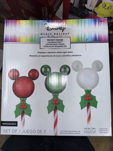 3 Disney Magic Holiday ColorMotion "Glittering" Mickey Mouse Ear ...