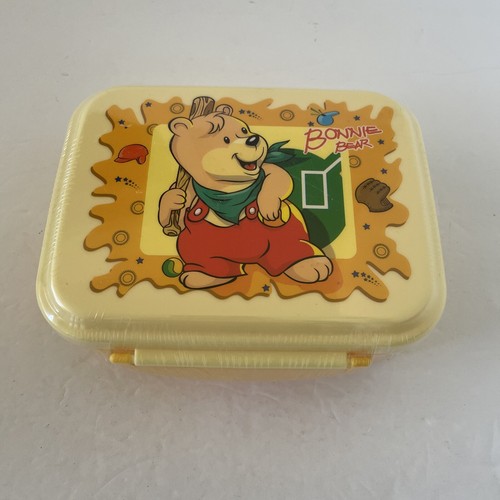 Bento Lunch Box Yellow With Baseball Bear 1 Tier | eBay