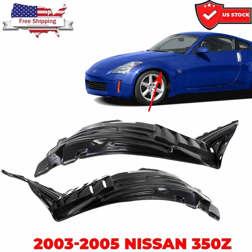 Splash Shield For 2003-2005 Nissan 350Z Front LH & RH Front Section Set ...