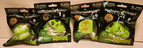 Lot Of 4 FNAF Five Nights At Freddy's Squishme Squishy New Sealed Glow ...