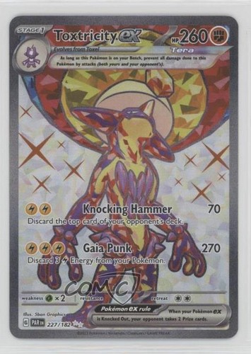 Toxtricity ex Ultra Rare Pokemon Scarlet & Violet Paradox Rift (PAREN ...