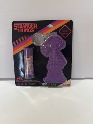Stranger Things Mixed Berry Flavor Lip Balm Stick With Keychain Holder ...