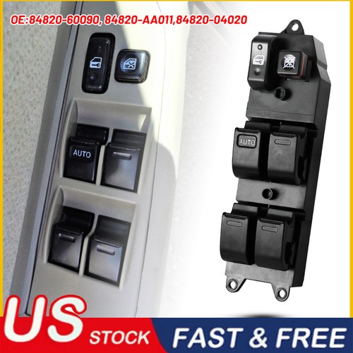 Power Master Window Switch Front LH Driver Side For Toyota Avalon Camry ...