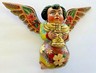 Mexican Folk Art Carved Wood Angel Cacheton Bust Wall Hanging Colonial ...