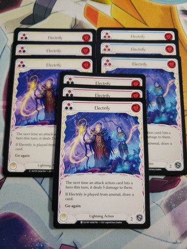 9 Card Playset Electrify Red/Yellow/Blue Flesh and Blood Tales of Aria | eBay