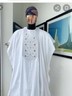 White and Black Agbada Babariga 3 Pieces Men Groom Suit African ...
