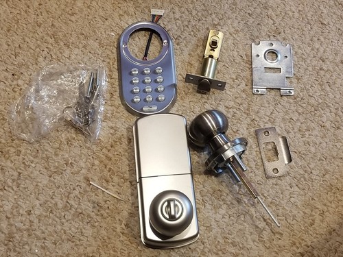MiLocks DKK-02SN Indoor Electronic Touchpad Keyless Entry Door Lock ...