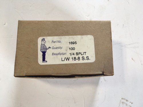 Allied Bolt 1/4 Split L/W 18-8 S.S. Lockwasher (100 Count box) | eBay