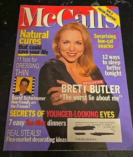 1996 MAY MCCALL'S MAGAZINE - BRETT BUTLER FRONT COVER | eBay