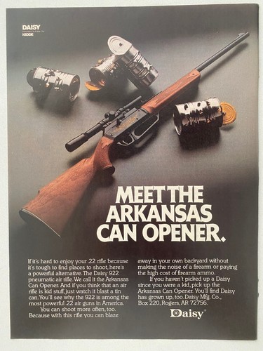 Daisy 922 Pneumatic Air Rifle The Arkansas Can Opener Vintage 1982 ...