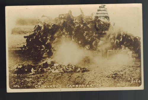 Mint Mexico Revolution RPPC Pile of Charred Corpses real picture ...