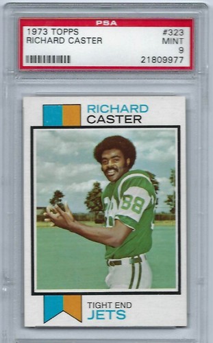 1973 TOPPS # 323 RICHARD CASTER (RARE) NEW YORK JETS (ONLY 9 HIGHER ...