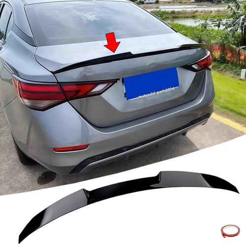 Gloss Black Trunk Spoiler Wing For 2020-2025 Nissan Sentra Decklid Lip ...
