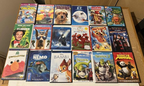 36 LOT OF Kids-children's Movies -DVD LOT Disney-SHREK 1 AND 2 free ...