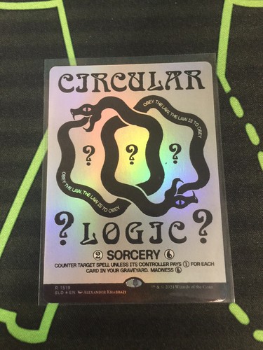 MTG Magic The Gathering Circular Logic Rainbow Foil 1519 Secret Lair Commander | eBay