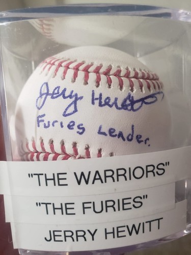 Jery Hewitt Signed Baseball THE WARRIORS movie FURIES autograph RARE | eBay