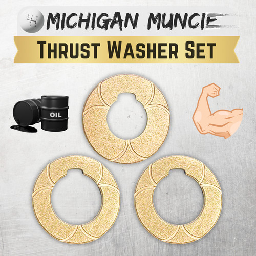 Oilite® BRONZE THRUST WASHER SET for Muncie 4 Speed 1" Counter Shaft | eBay