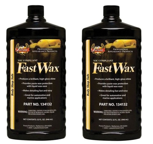 Presta Fast Wax 134132 Car Wax, 1 qt, Liquid, Blue, Wax (2 Pack) | eBay