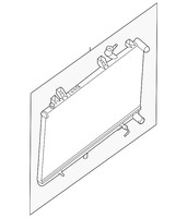 F2530-1HABH Nissan Support assy-radiator core, lower F25301HABH, New ...