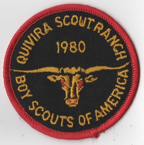 1980 Boy Scouts Of America Quivira Scout Ranch BSA Patch RED Bdr ...