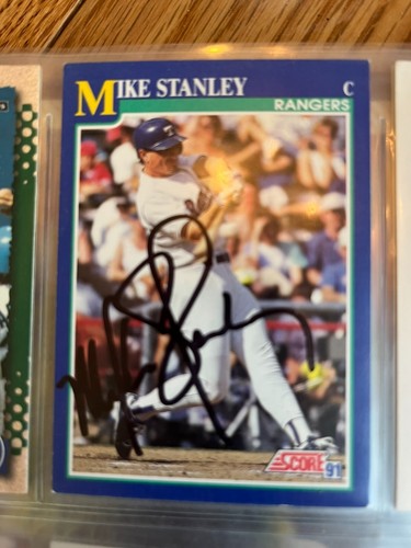 1991 Score - #92 Mike Stanley; autographed | eBay