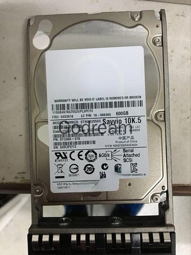 For Lenovo ThinkServer 03X3616 Savvio 10K 6 Hard disk ST600MM0006 600G ...