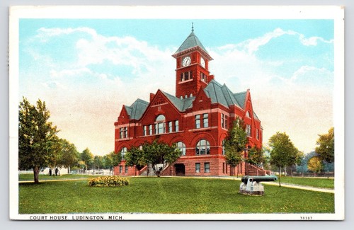 c1920s Mason County Court House Ludington Michigan MI VTG Postcard | eBay
